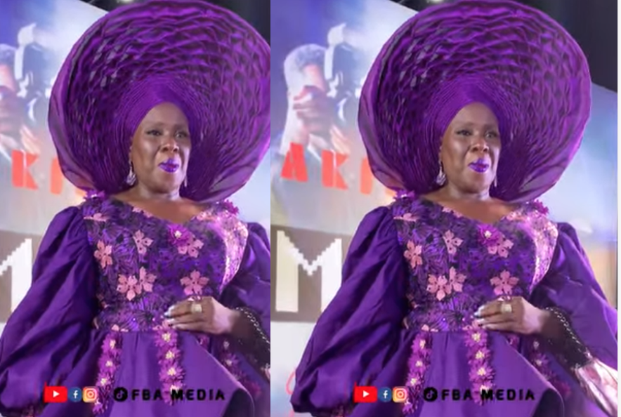 Joke Silva sets tongues wagging with massive ‘gele’ at Family Brouhaha ...